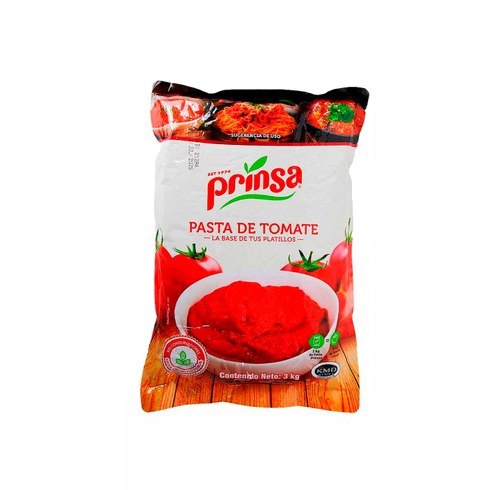 Pasta De Tomate Prinsa Bolsa 3 Kg | Carnemart: Tu aliado en precios ...